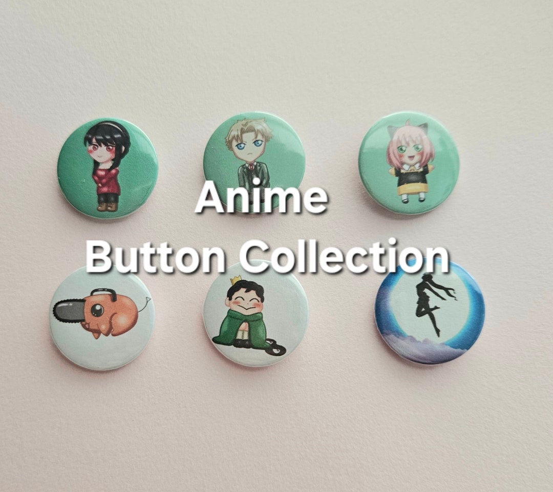 Anime Button Collection - Etsy