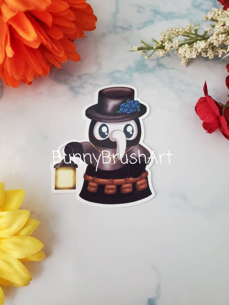 Chibi Plague Doctor Vinyl Sticker - Etsy