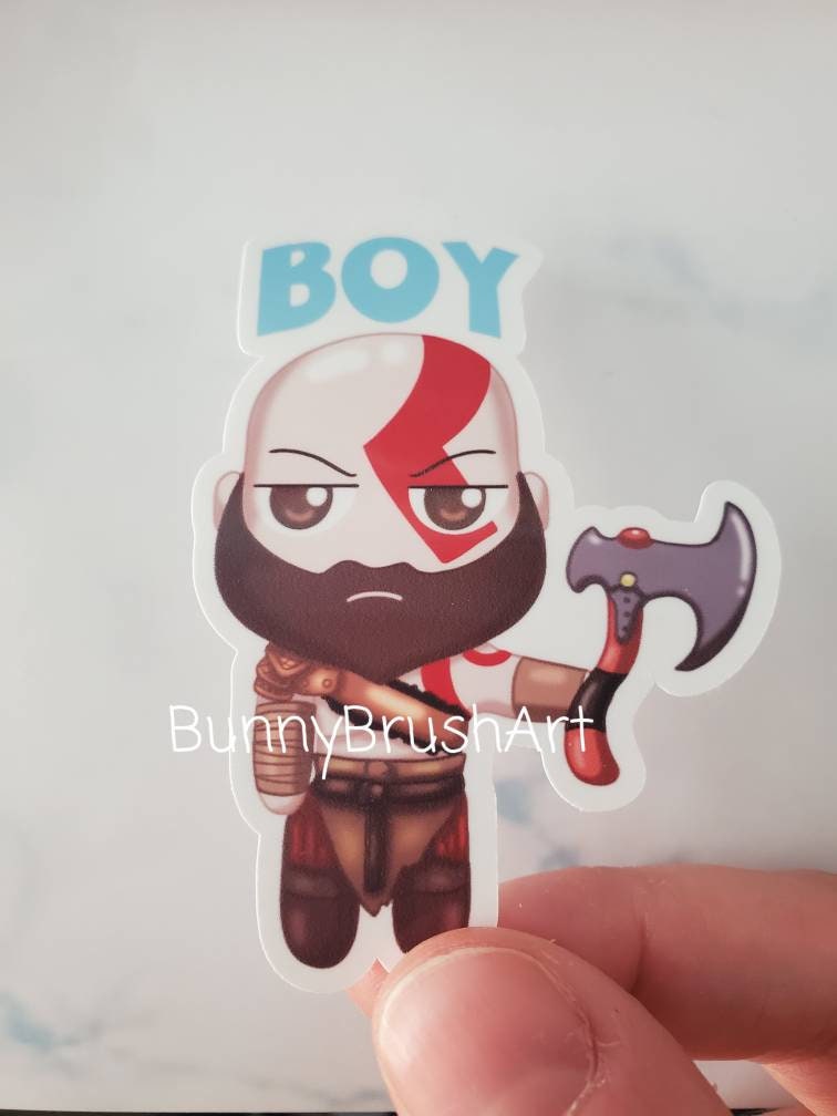 Chibi God Vinyl Sticker - Etsy