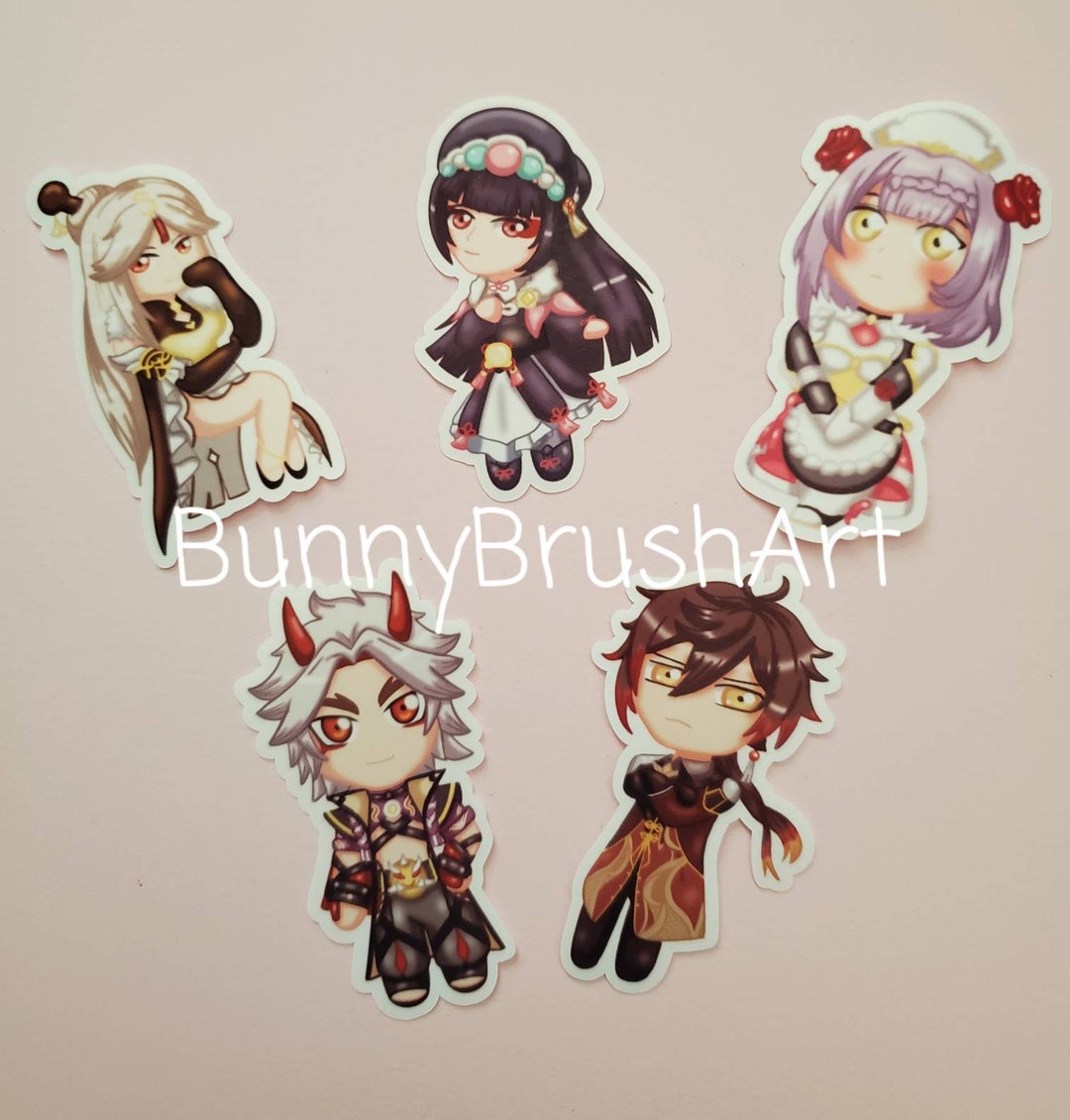 Geo Genshin Vinyl Stickers - Etsy