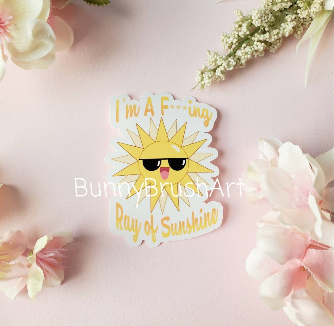 Ray of Sunshine Sticker Vinyl Sticker - Etsy