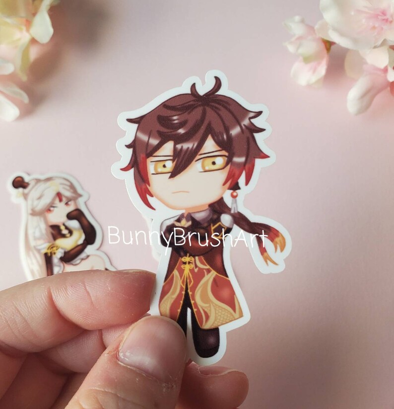 Geo Genshin Vinyl Stickers - Etsy