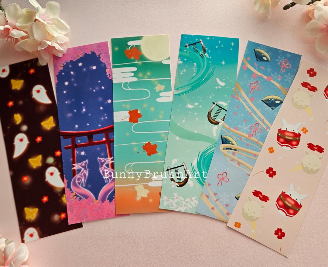 Genshin Impact Bookmarks - Etsy