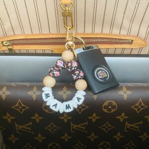 Mama Keychain, Keychain Ring, Beaded Keychain, Keychain for Moms, for ...