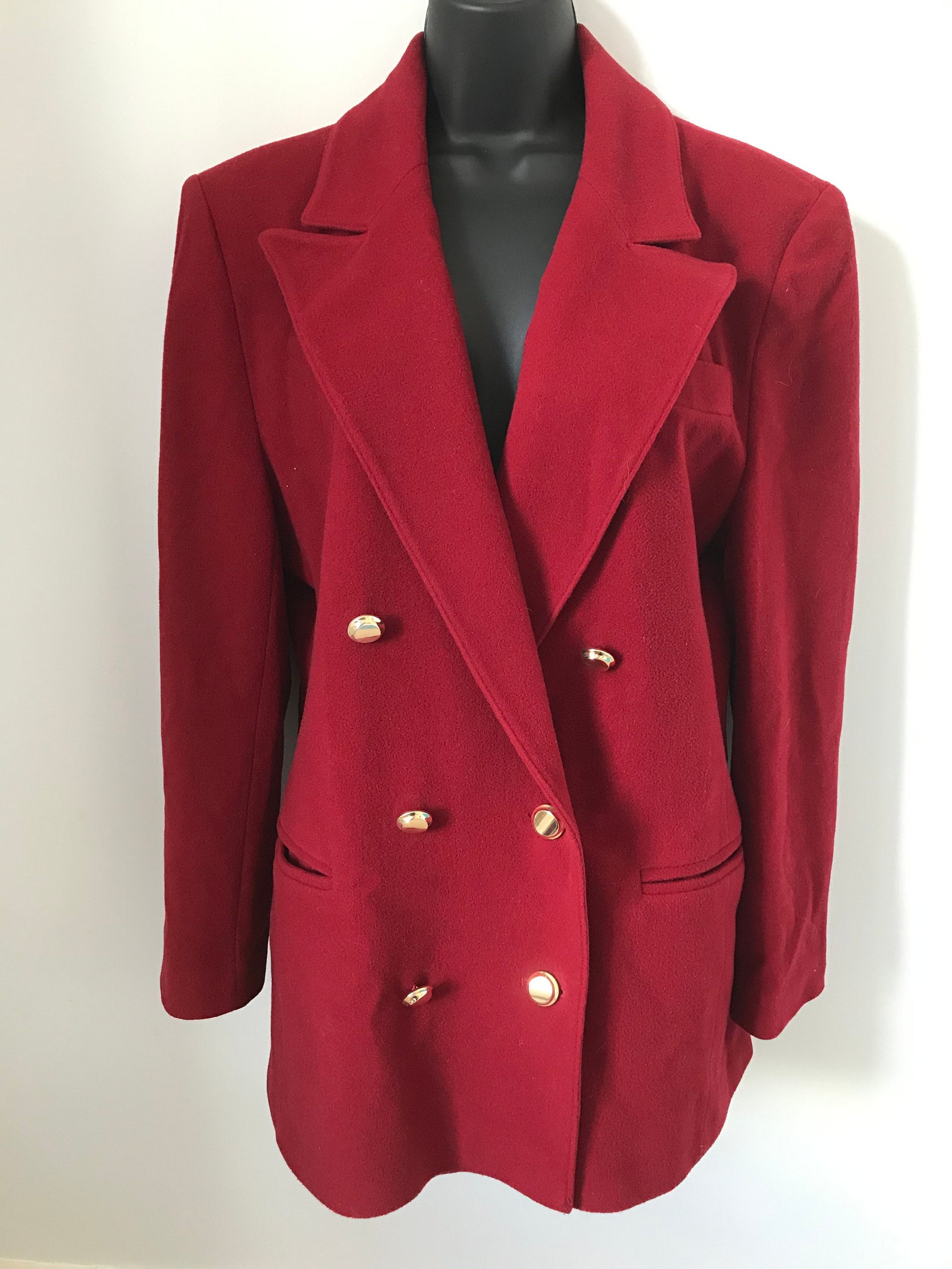 Absolutely Beautiful Red Double Breasted Jacket With Gold - Etsy