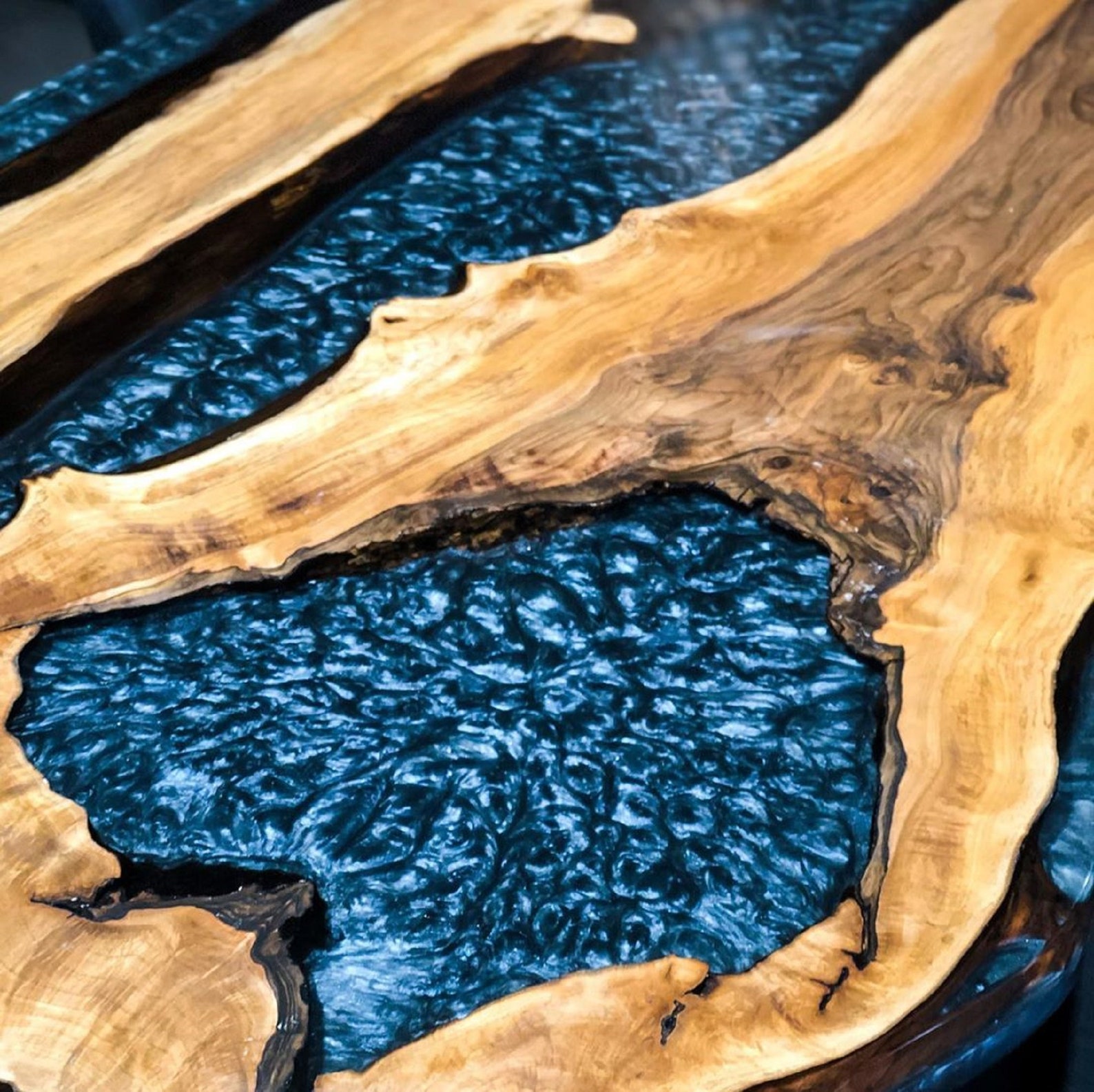 Custom River Table Epoxy Resin Coffee Table Live Edge Epoxy | Etsy