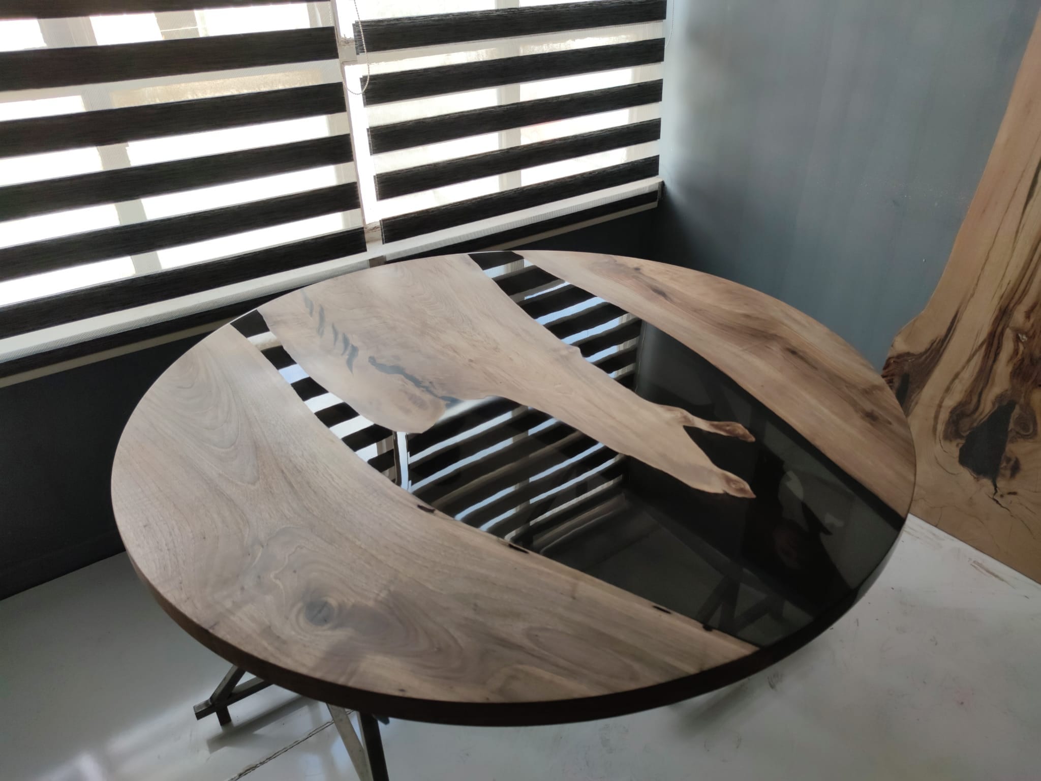 Round Epoxy Table Round Coffee Table Round Live Edge Coffee | Etsy Canada