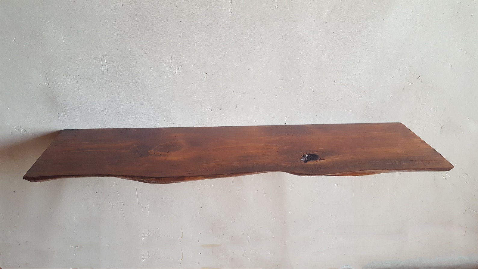 Custom Live Edge Shelves, Floating Wooden Shelves for Wall, Rustic ...
