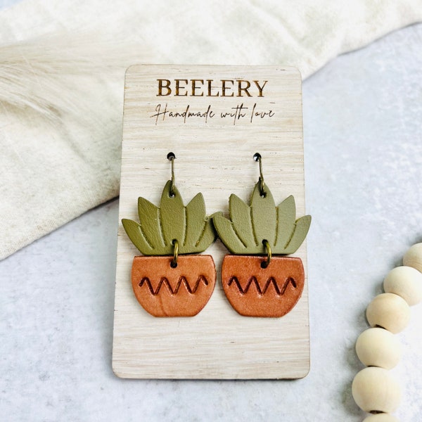 Plant Earrings Dangle - Etsy