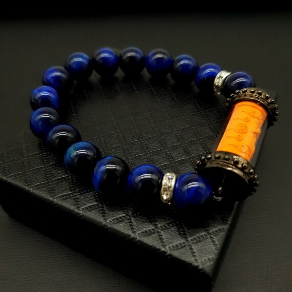 Rare Thai Buddhist Orange Carved Amulet With Natural Stone | Etsy