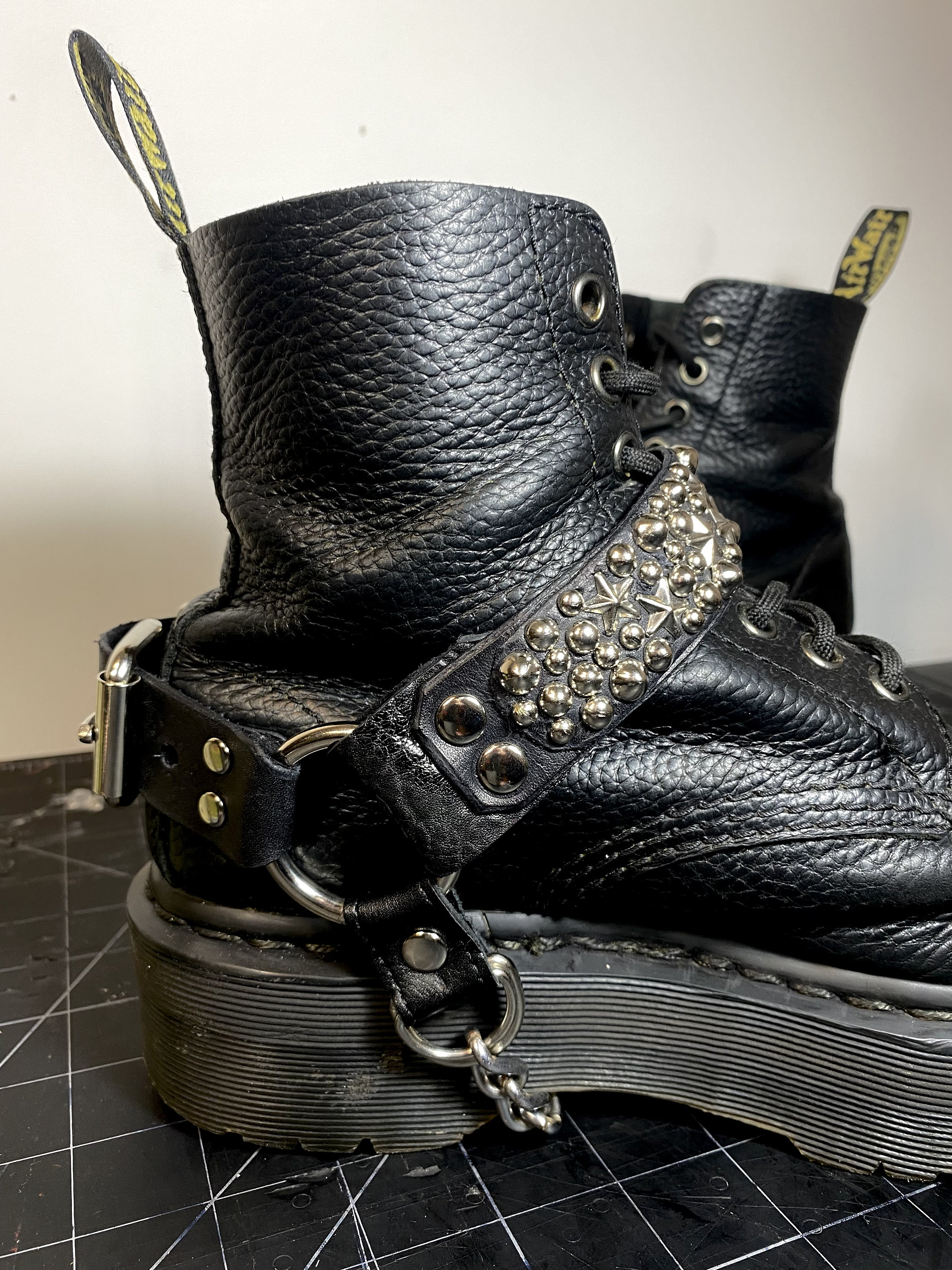 Starry Bootstrap Genuine Leather - Etsy