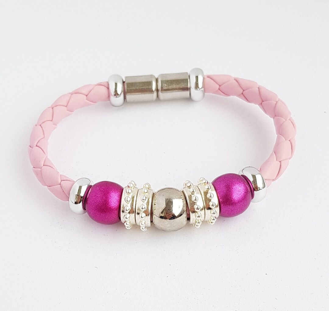 Handcrafted Faux Leather Bracelet - Etsy Israel