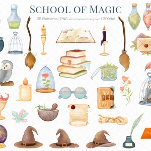 Mystic Clipart | Witchcraft Clipart | Magic School Png Clipart | Witch ...