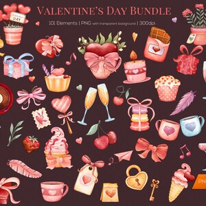 Valentines Day Clipart Bundle | Valentine Clip Art | Love Clipart ...