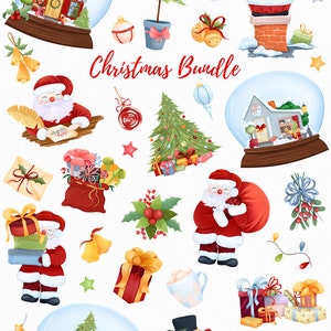 Christmas Clipart Bundle | Holiday Clip Art | Cute Christmas Clip Art ...