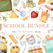 School Clipart Bundle Back to School Clipart Png School - Etsy Canada