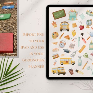 School Clipart Bundle | Back to School Clipart Png | School Bus ...