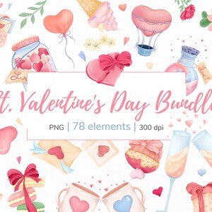 Valentines Day Clipart Bundle | Valentine Clipart | Cute Love Clipart ...