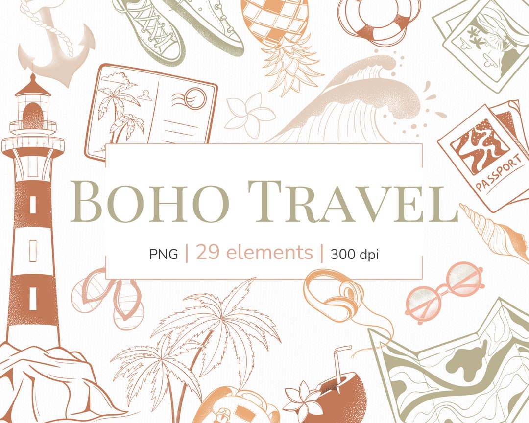 Summer Clipart | Travel Clipart | Beach Clipart | Ocean Clipart ...