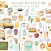 School Clipart Bundle Back to School Clipart Png School Supplies School ...
