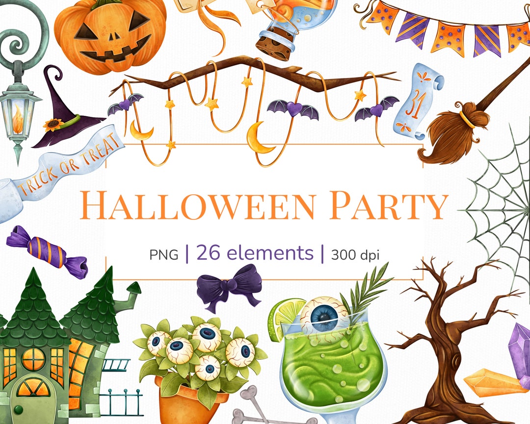 Halloween Clipart | Cute Halloween | Ghost Clipart | Mystic Clipart ...