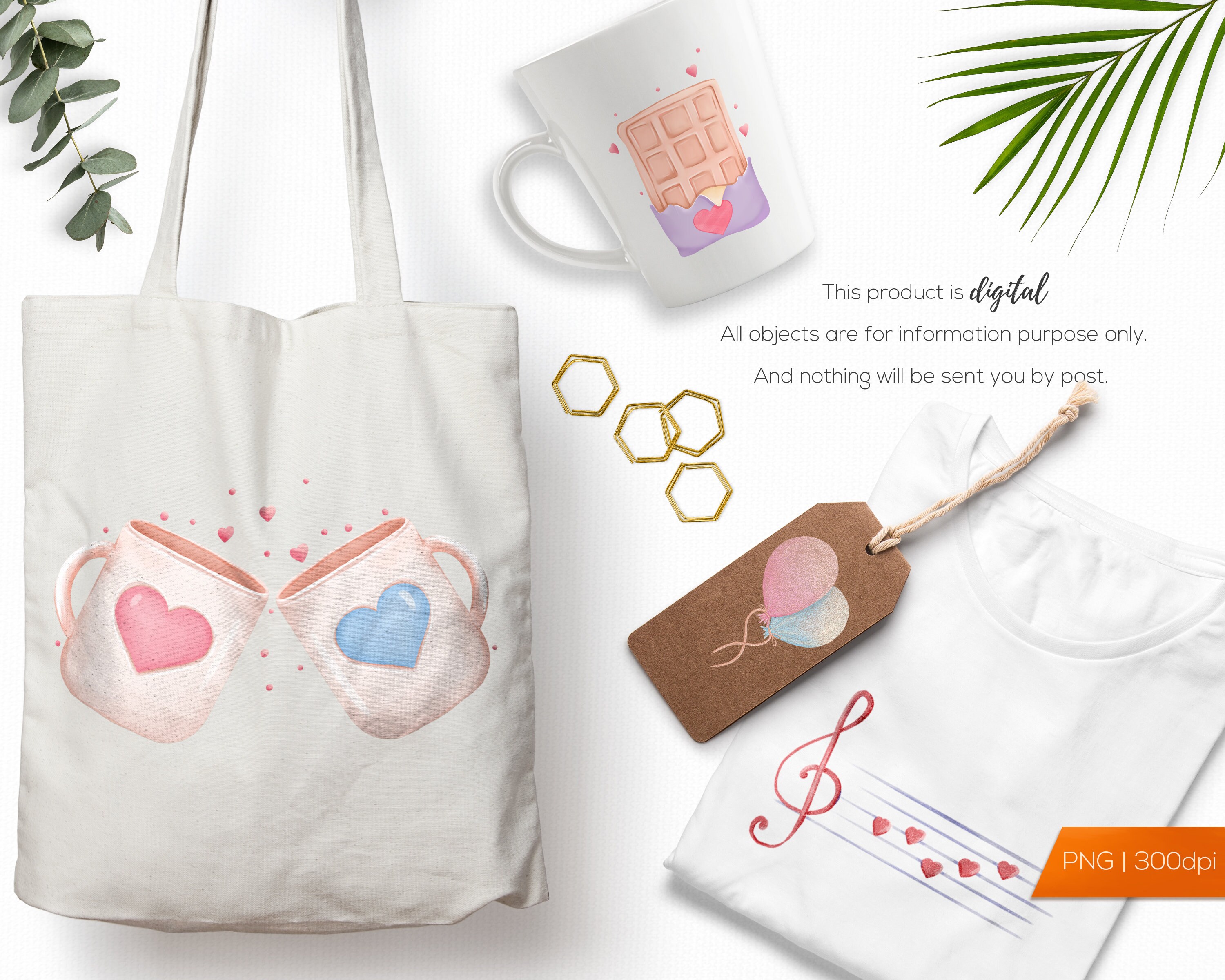 Valentines Day Clipart Bundle Valentine Clipart Cute Love | Etsy