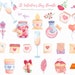 Valentines Day Clipart Bundle Valentine Clipart Cute Love Clipart Love ...
