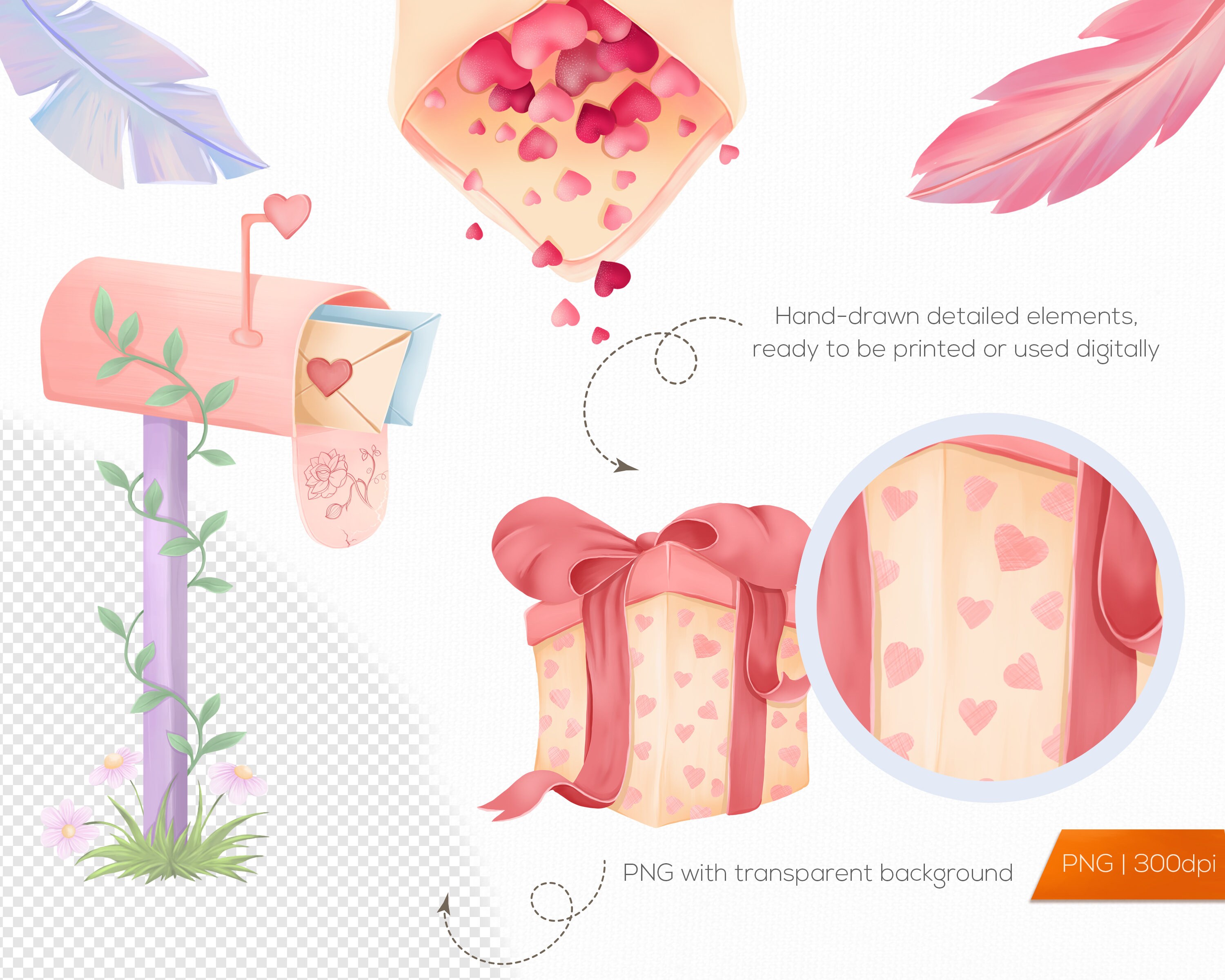 Valentines Day Clipart Valentine Clipart Cute Love Clipart - Etsy