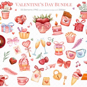 Valentines Day Clipart Bundle | Valentine Clip Art | Love Clipart ...