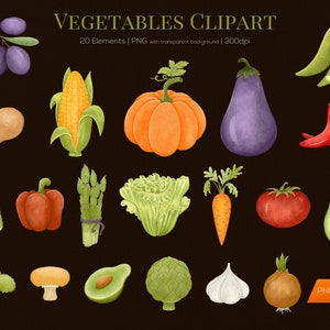 Vegetable Clipart | Food Clipart Png | Healthy Food Clip Art Png ...