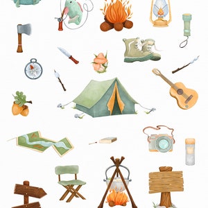 Camping Clipart | Summer Clipart | Travel Clipart | Camper Clipart ...