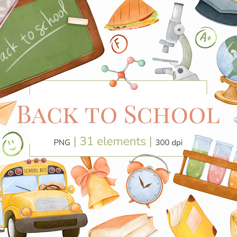 School Clip Art - Etsy