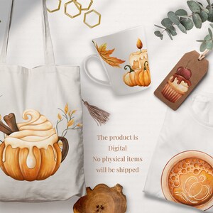 Pumpkin Spice Clipart | Watercolor Pumpkin Clipart | Fall Clipart ...