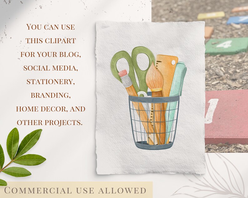 School Clip Art Back to School Png School Supplies - Etsy