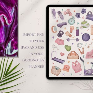 Fitness Clipart | Watercolor Gym Clipart | Workout Clipart | Exercise ...