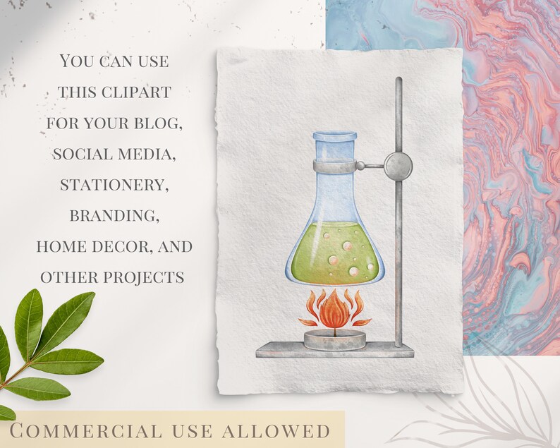 Science Clipart Watercolor School Clipart Graduation - Etsy