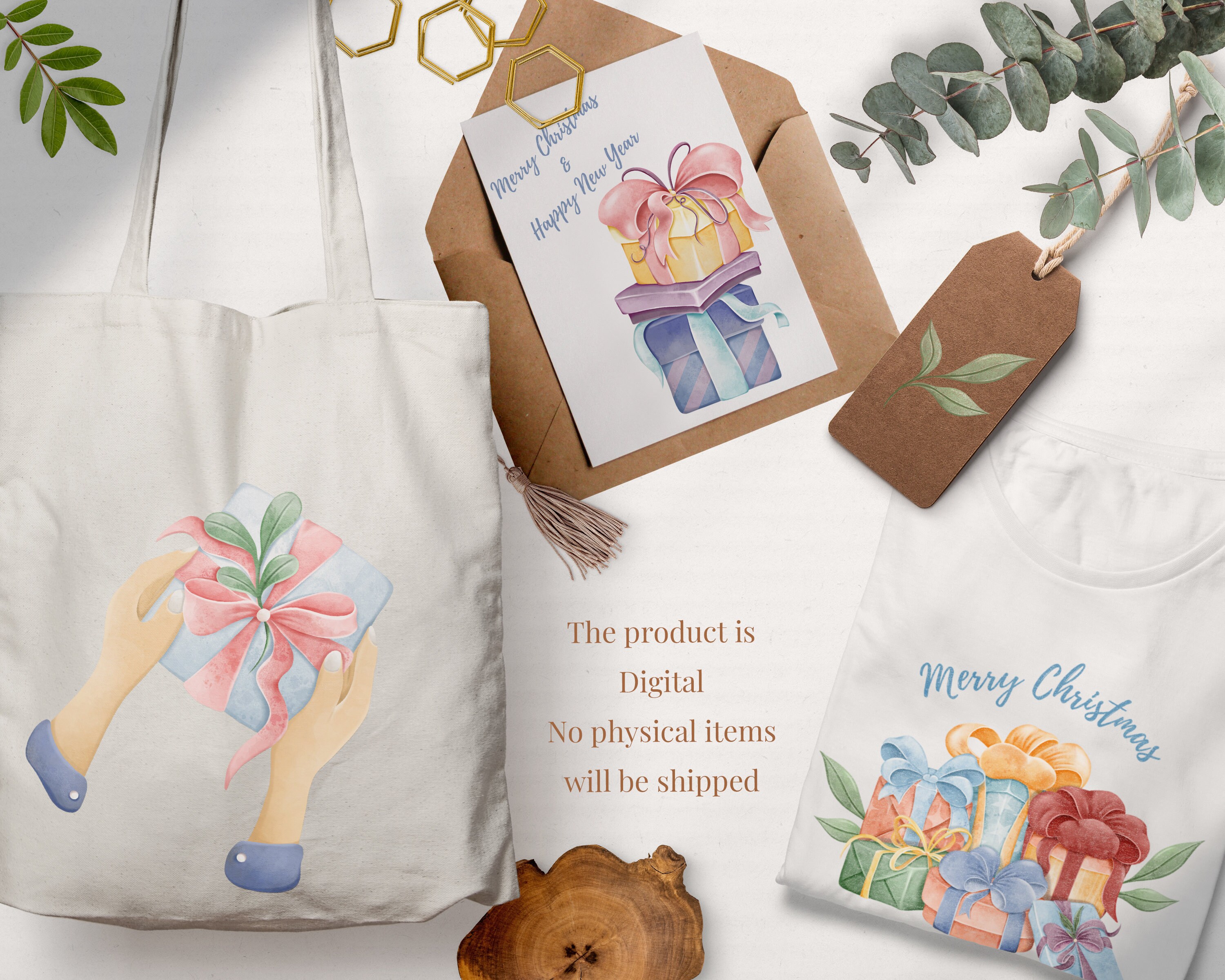 Christmas Clipart Gift Box Clipart Christmas Presents Png - Etsy