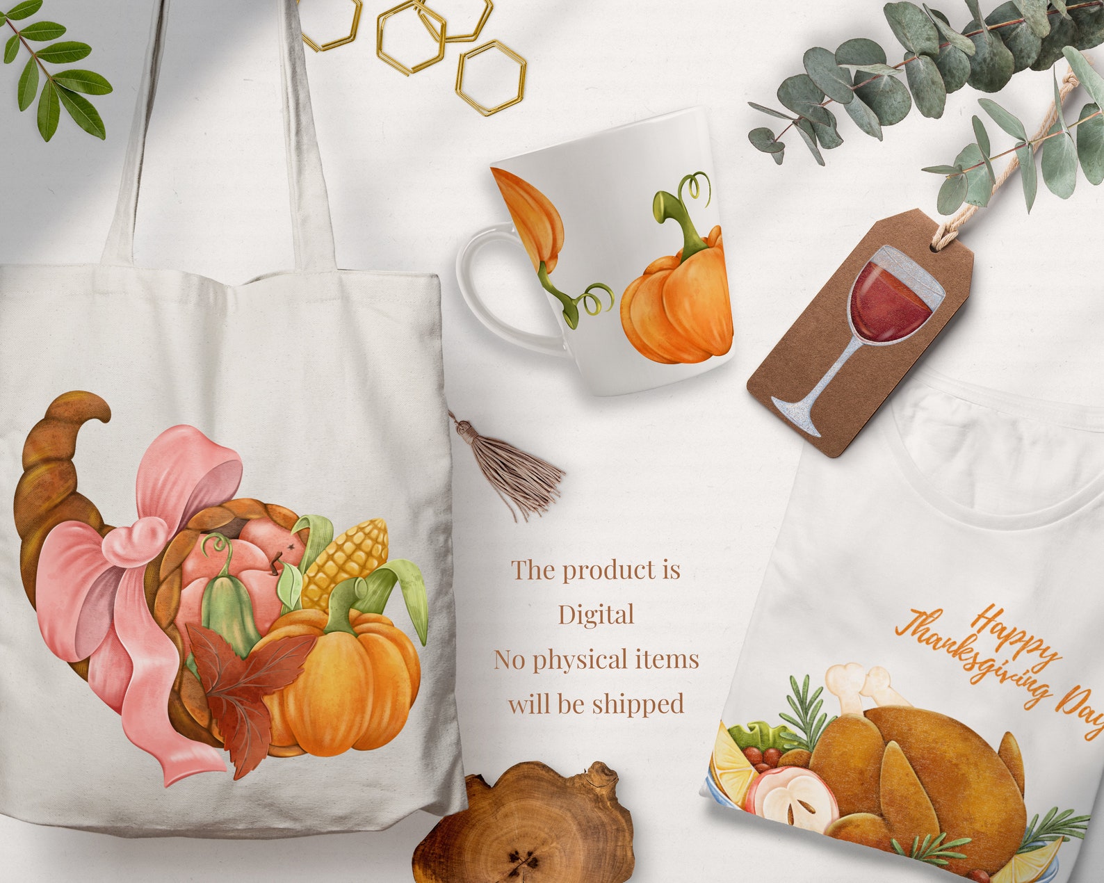 Thanksgiving Day Clipart Cute Autumn Clipart Fall Clipart - Etsy