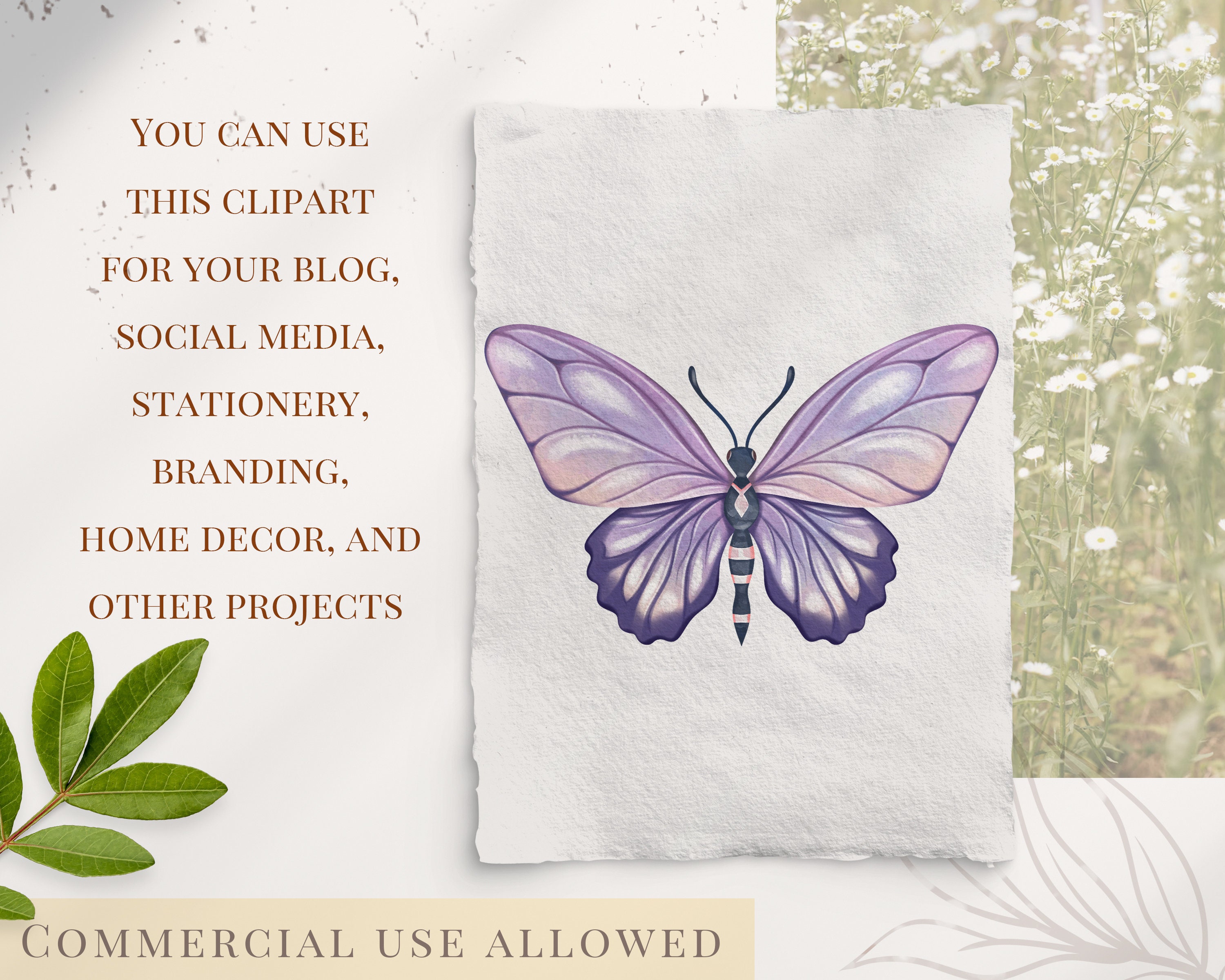 Butterfly Clipart Watercolor Butterfly Clip Art Hand - Etsy
