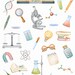 Science Clipart | Watercolor School Clipart | Graduation Clipart ...