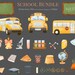 School Clipart Bundle | Back to School Clipart Png | School Bus ...