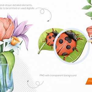 Gardening Clipart | Spring Clip Art | Farmhouse Clipart | Flower ...