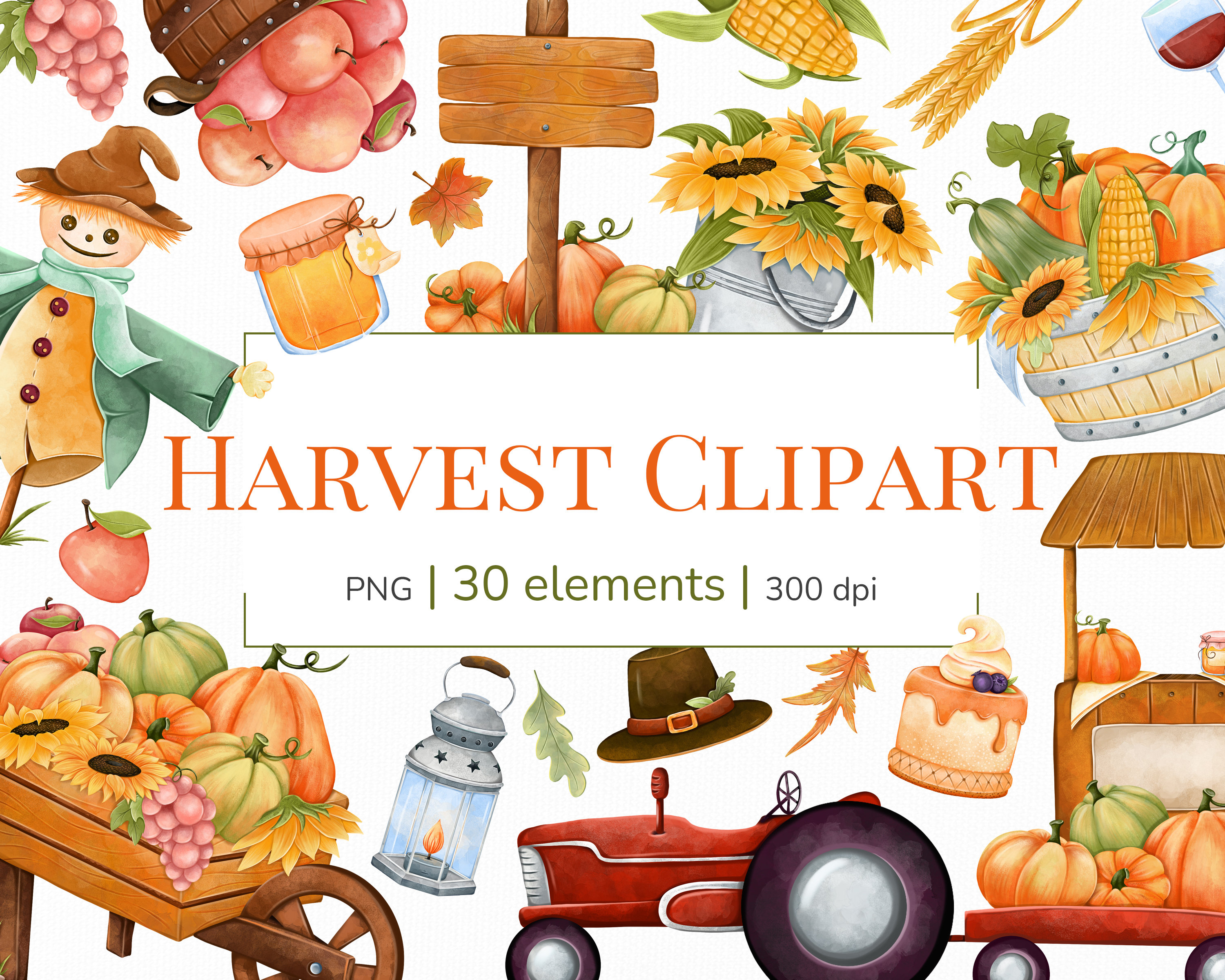 Clipart Fall Harvest
