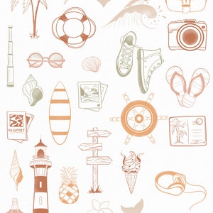 Summer Clipart | Travel Clipart | Beach Clipart | Ocean Clipart ...