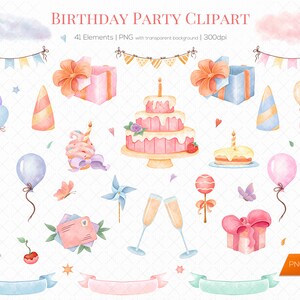 Birthday Clipart | Celebration Clipart | Balloon Clipart | Happy ...