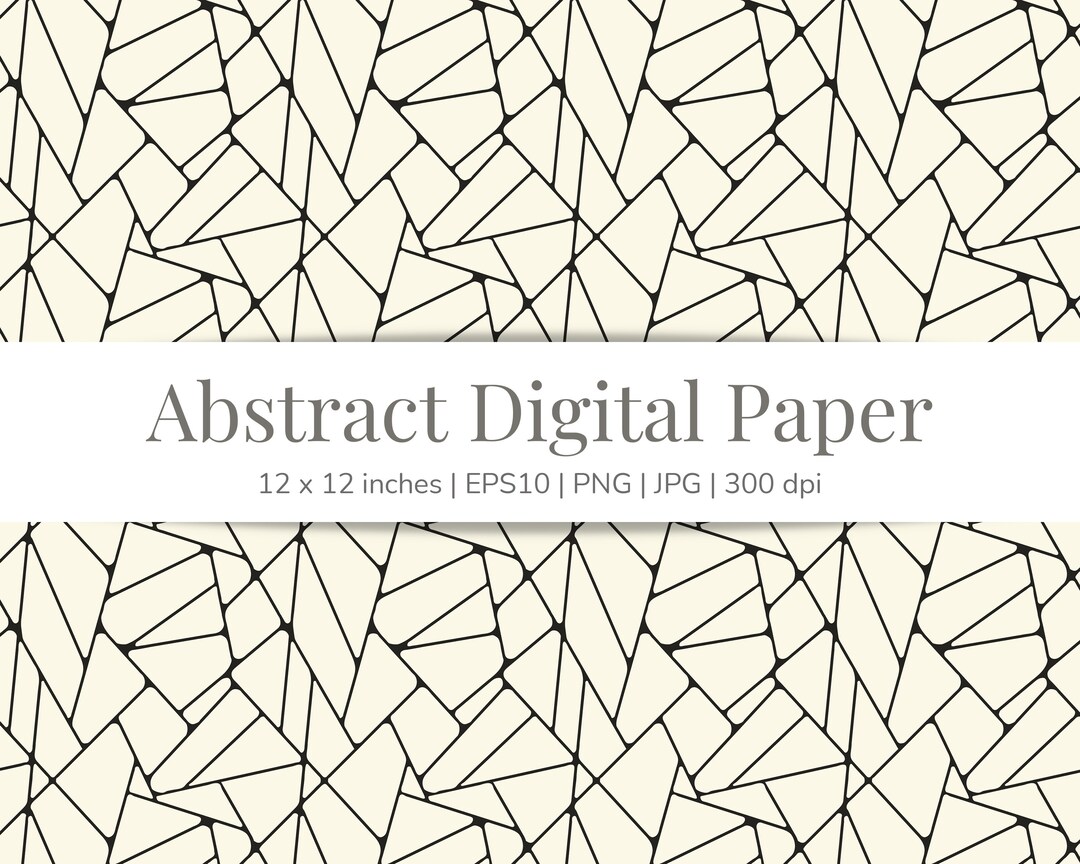 Abstract Digital Paper | Modern Digital Paper | Seamless Line Printable ...