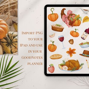 Thanksgiving Day Clipart | Cute Autumn Clipart | Fall Clipart | Pumpkin ...
