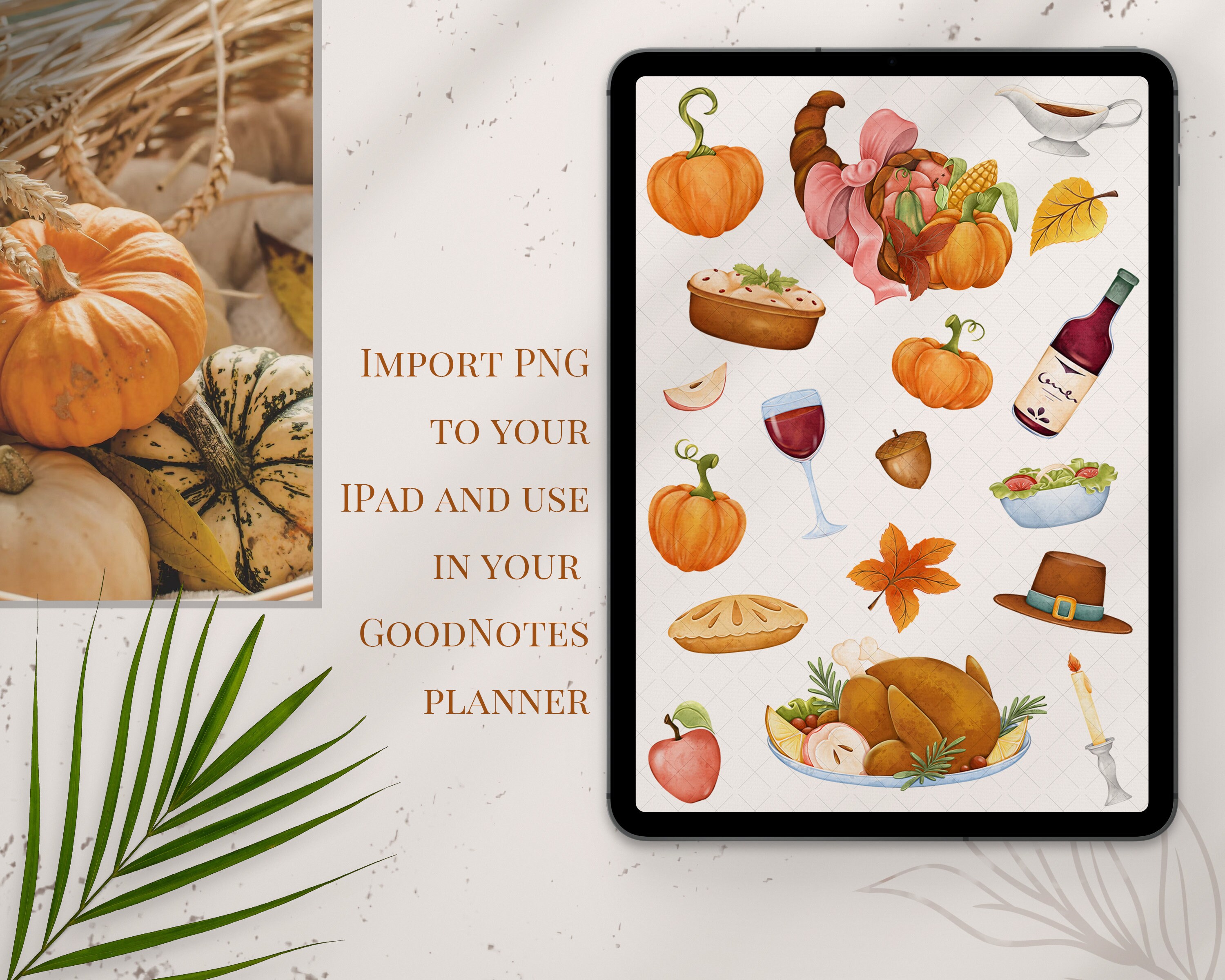 Thanksgiving Day Clipart Cute Autumn Clipart Fall Clipart - Etsy
