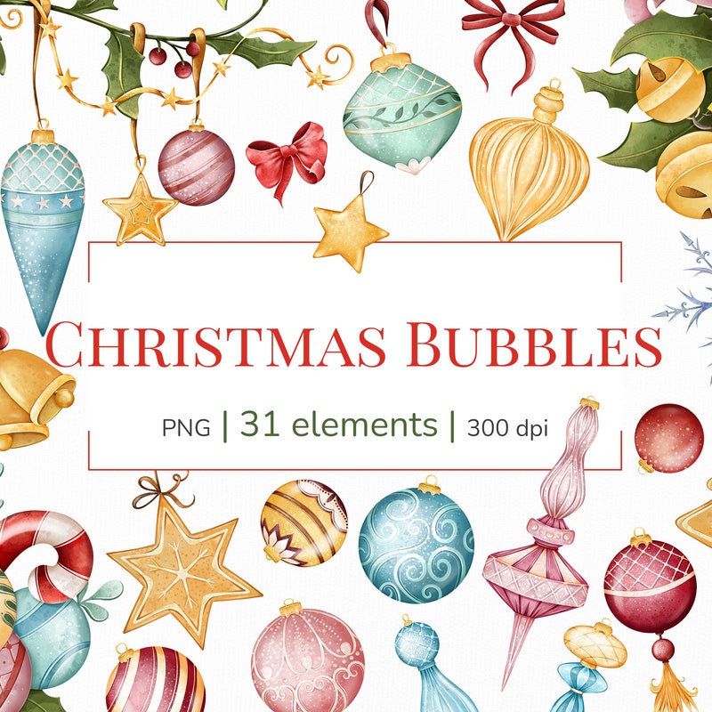 Ornaments Clipart - Etsy