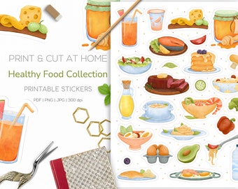 Food Sticker Sheet - Etsy